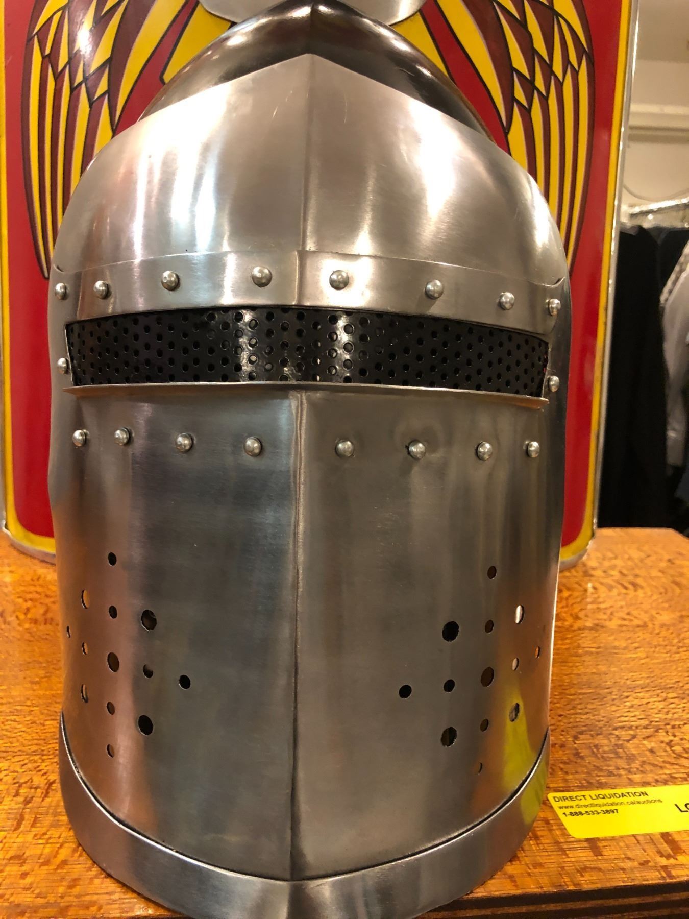 Roman Knight Full Face Metal Helmet with Sheild