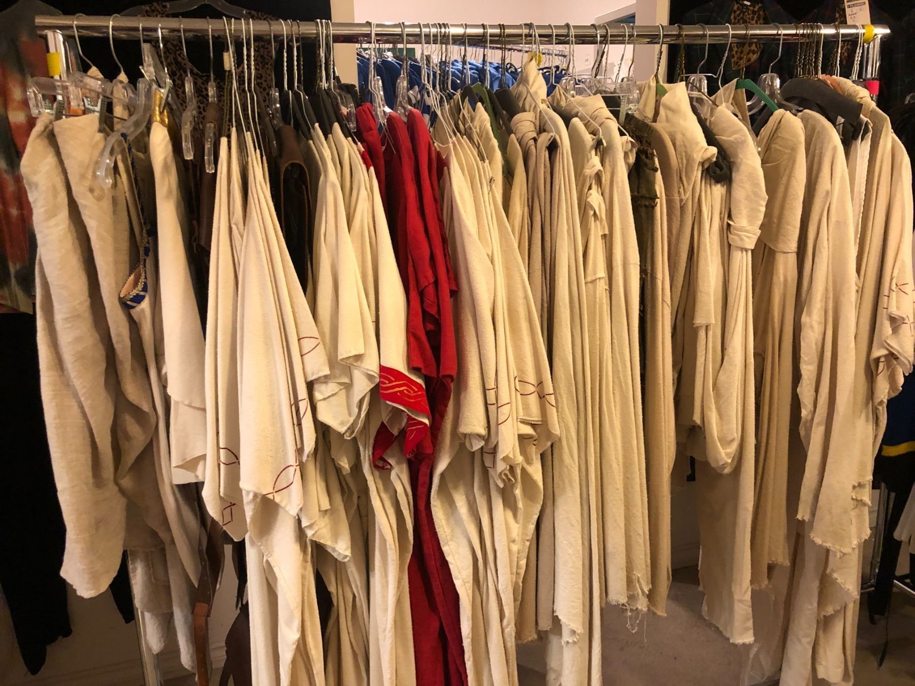 Rack of Medieval "Civilian" Clothes