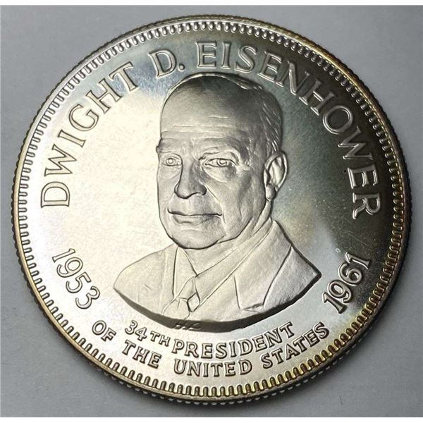 Dwight D. Eisenhower 34th President Of The United States Proof Sterling ...