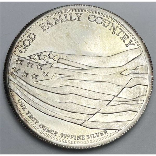 God Family Country 1 ozt .999 Silver