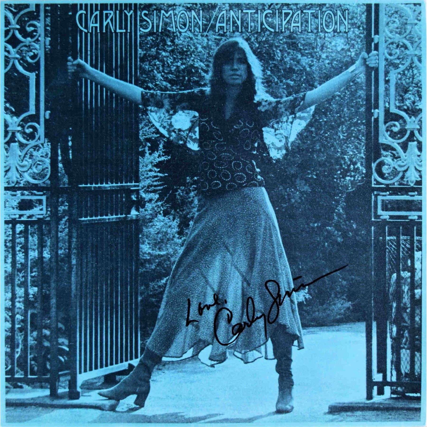 Carly Simon signed Anticipation album