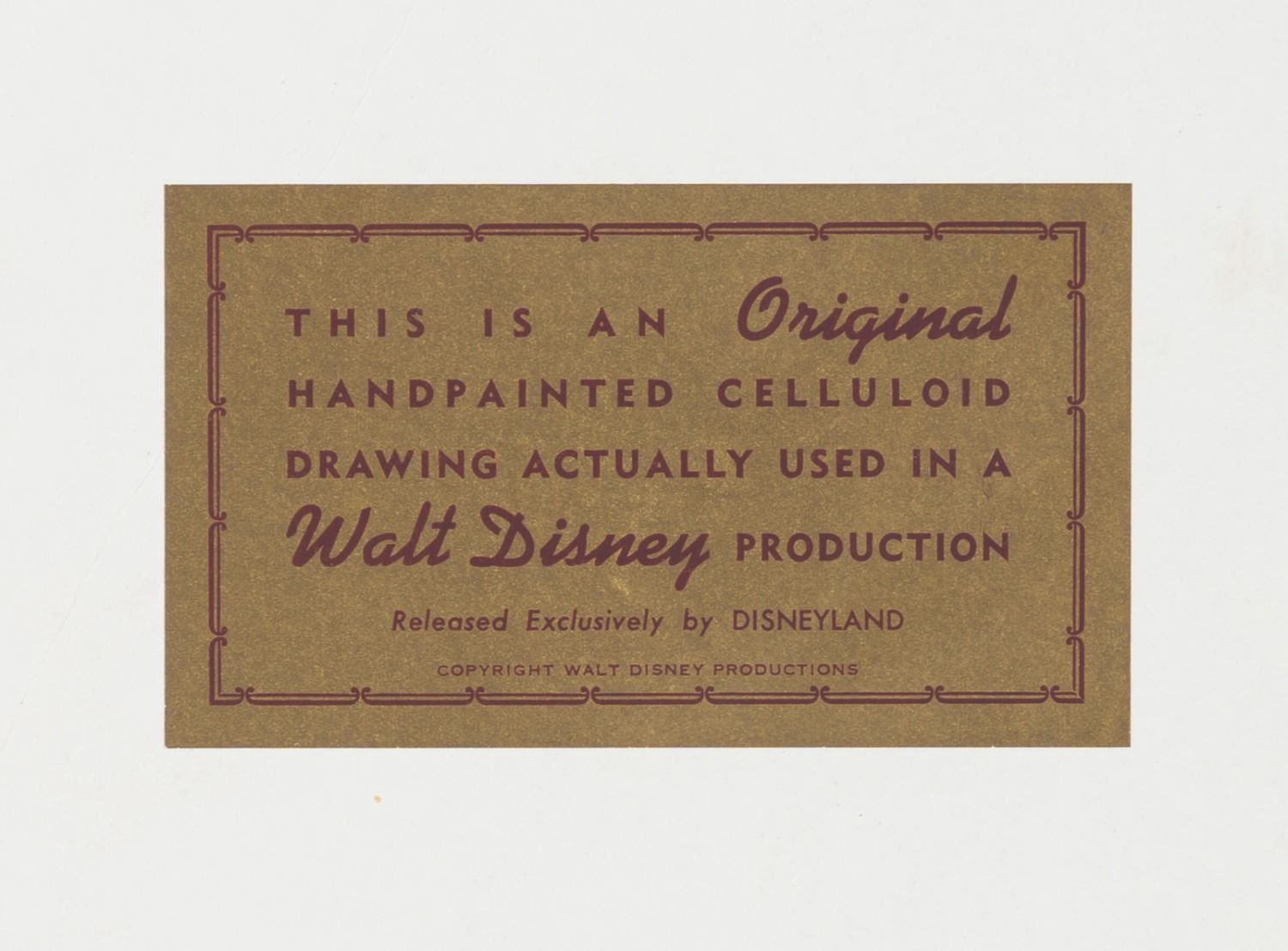 An Original Cel From Lambert The Sheepish Lion