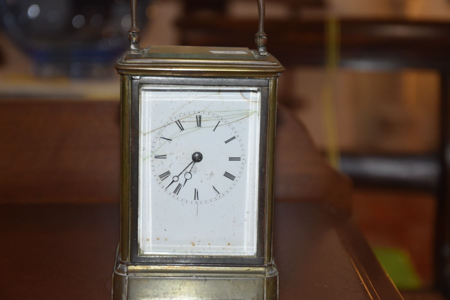 FRENCH BRASS CARRIAGE CLOCK, MOSER