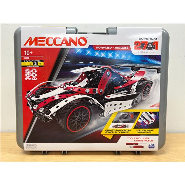 New Meccano Motorized 27 in 1 Supercar - see all photos for details