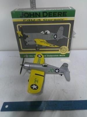 John Deere F4U-4 Corsair Die Cast Metal Plane Modl
