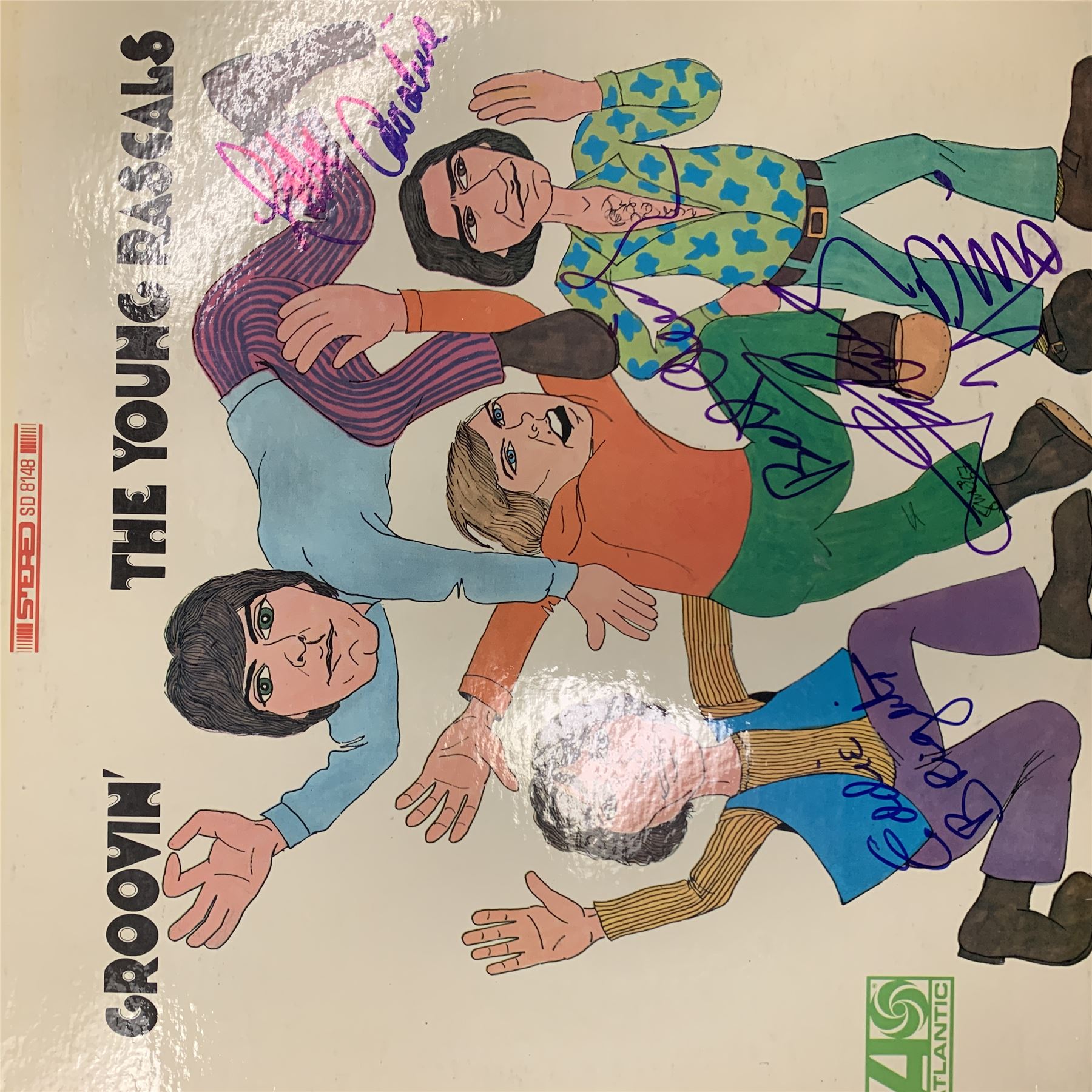 The Young Rascals Groovin' signed album