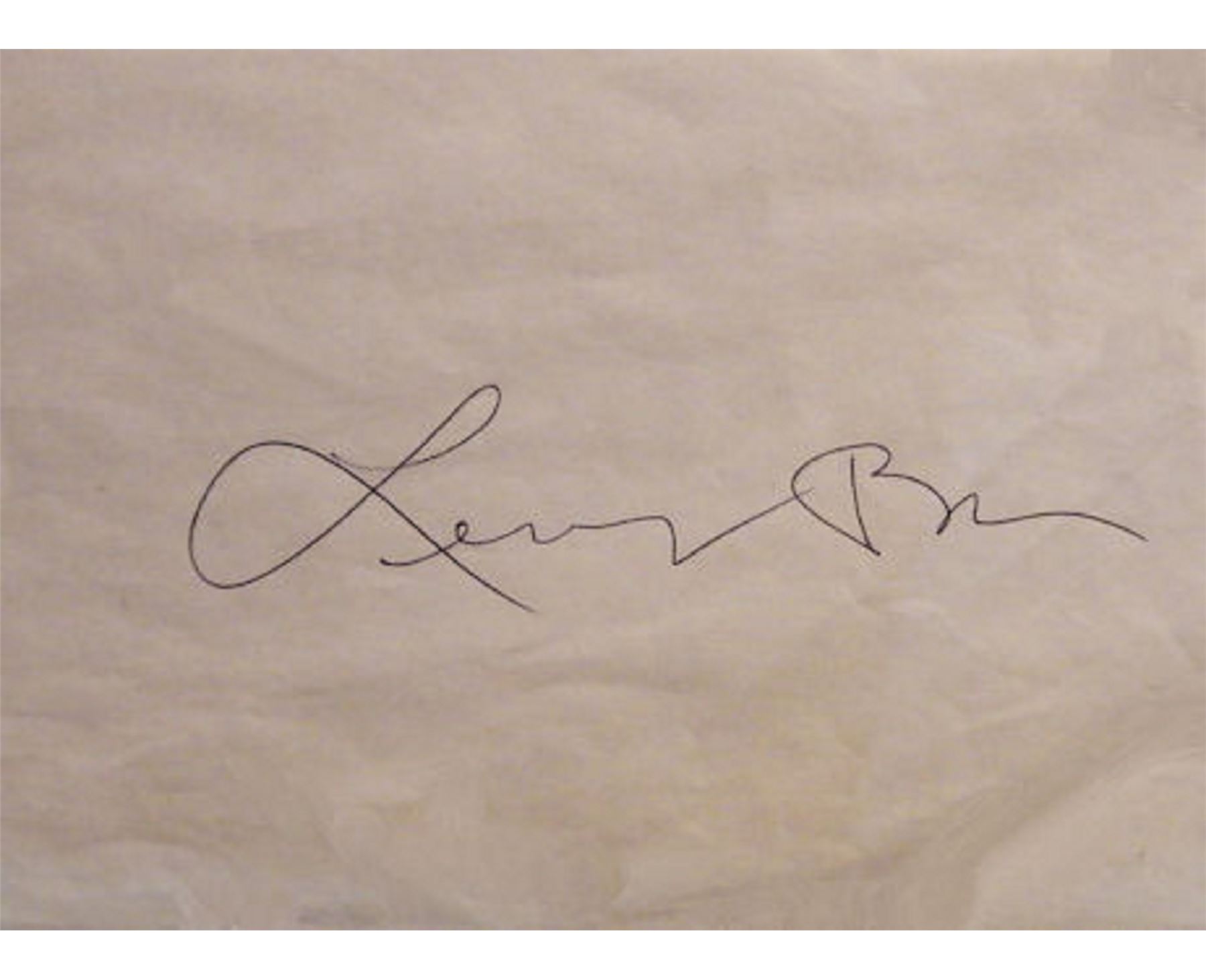 Lenny Bruce signature slip