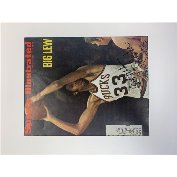 Sports Illustrated signed by Lew Alcindor