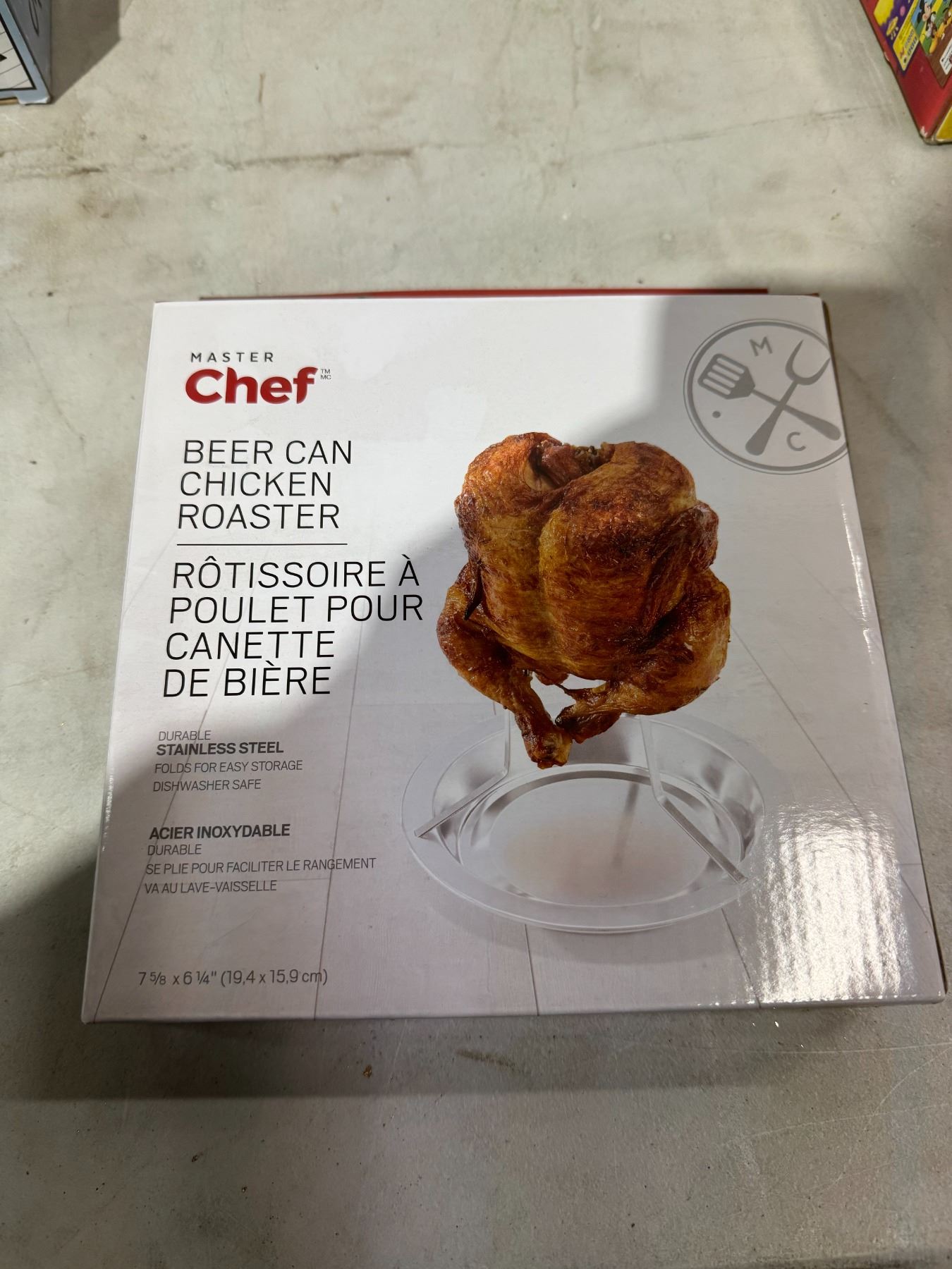 Master chef beer can chicken roaster