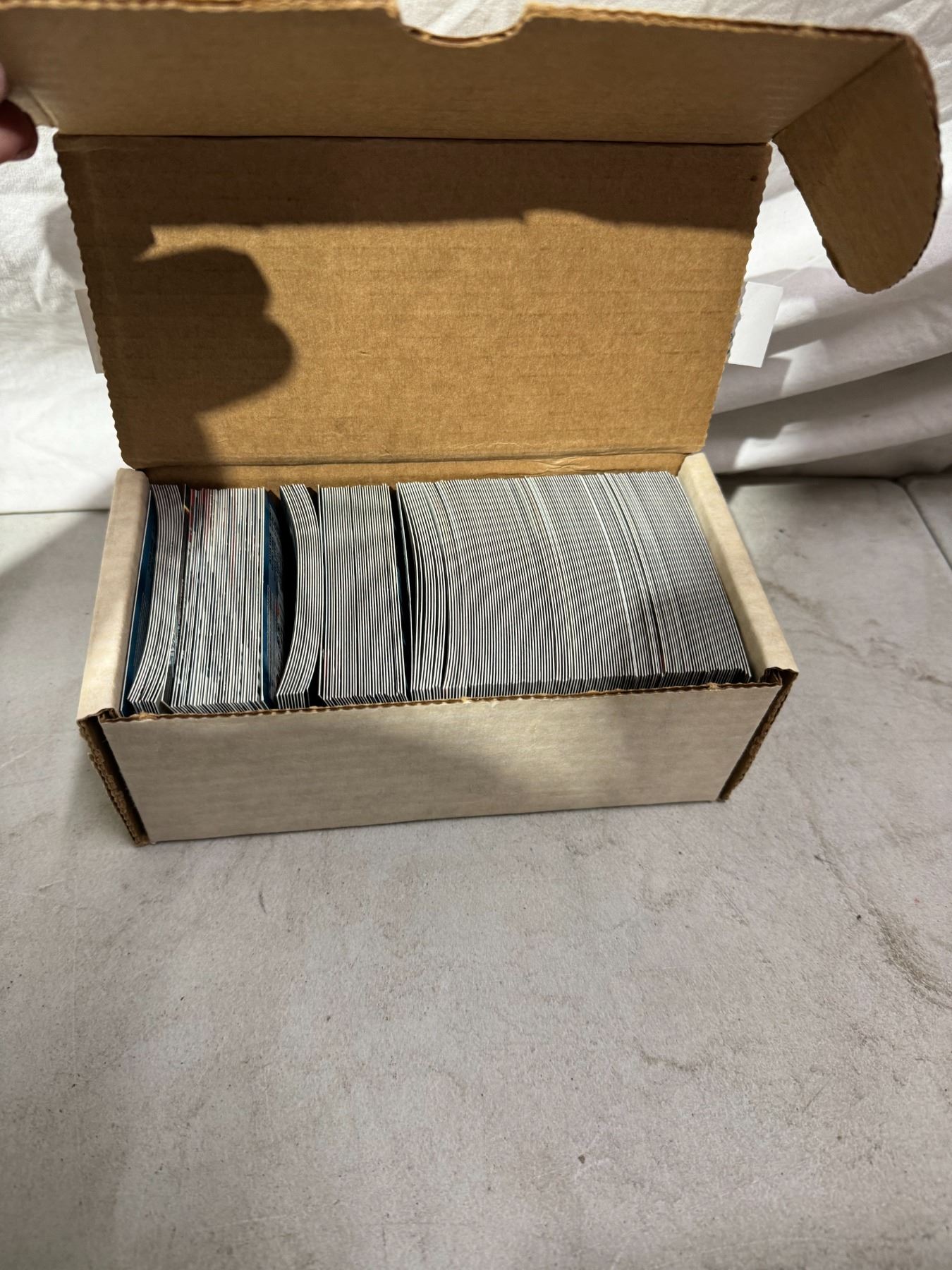 Hockey cards in box