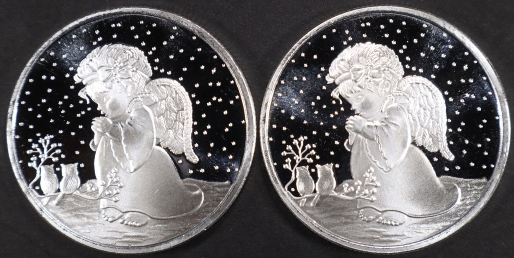 (2) 1 OZ .999 SILVER 2023 ANGEL ROUNDS
