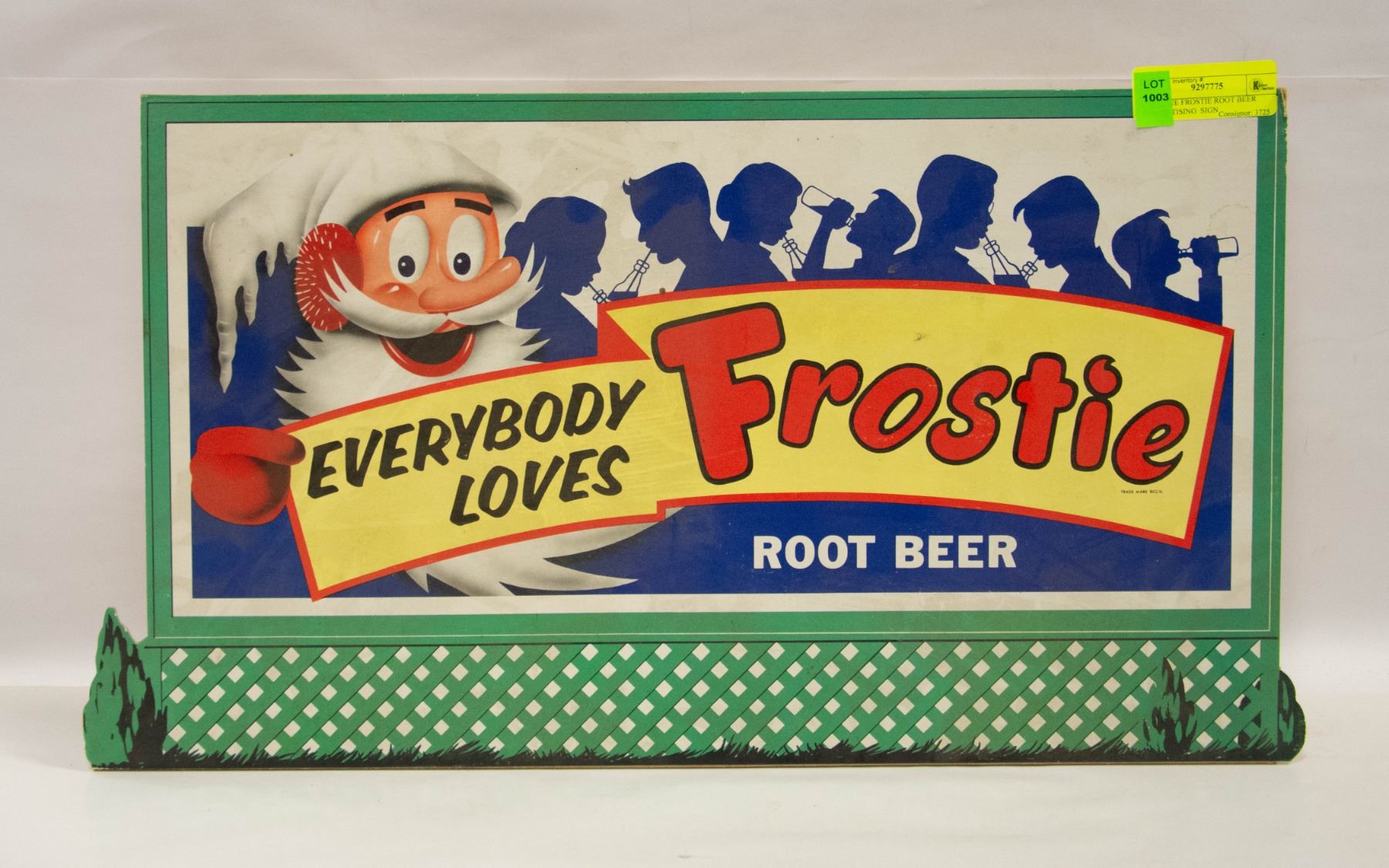 ANTIQUE FROSTIE ROOT BEER ADVERTISING SIGN