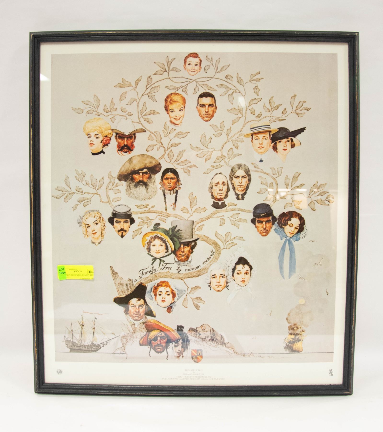 NORMAN ROCKWELL FAMILY TREE FRAMED