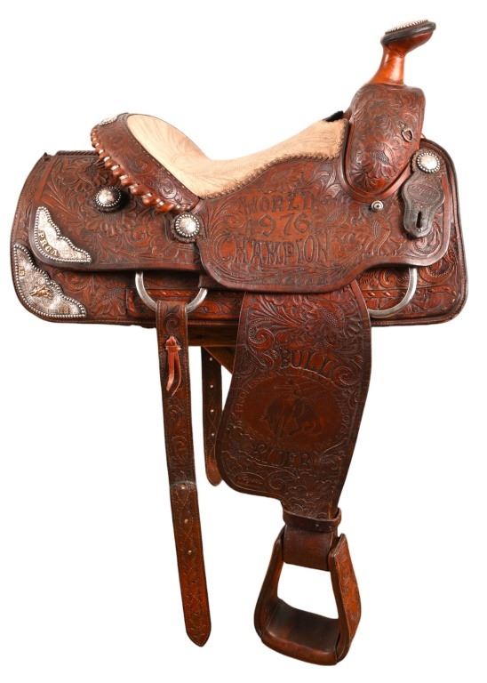 Don Gay 1976 PRCA Bull Riding Champion Saddle
