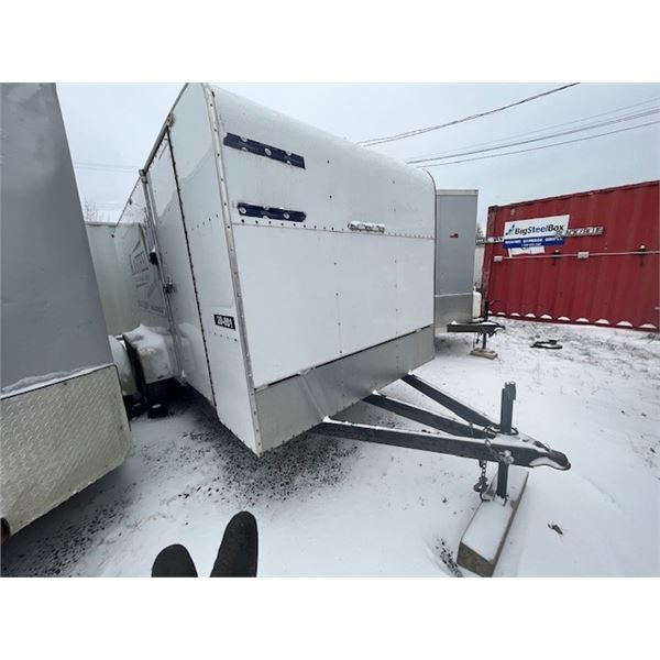 Enclosed work trailer - ramp door