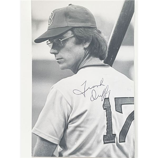 Boston Red Sox Frank Duffy signed photo post card