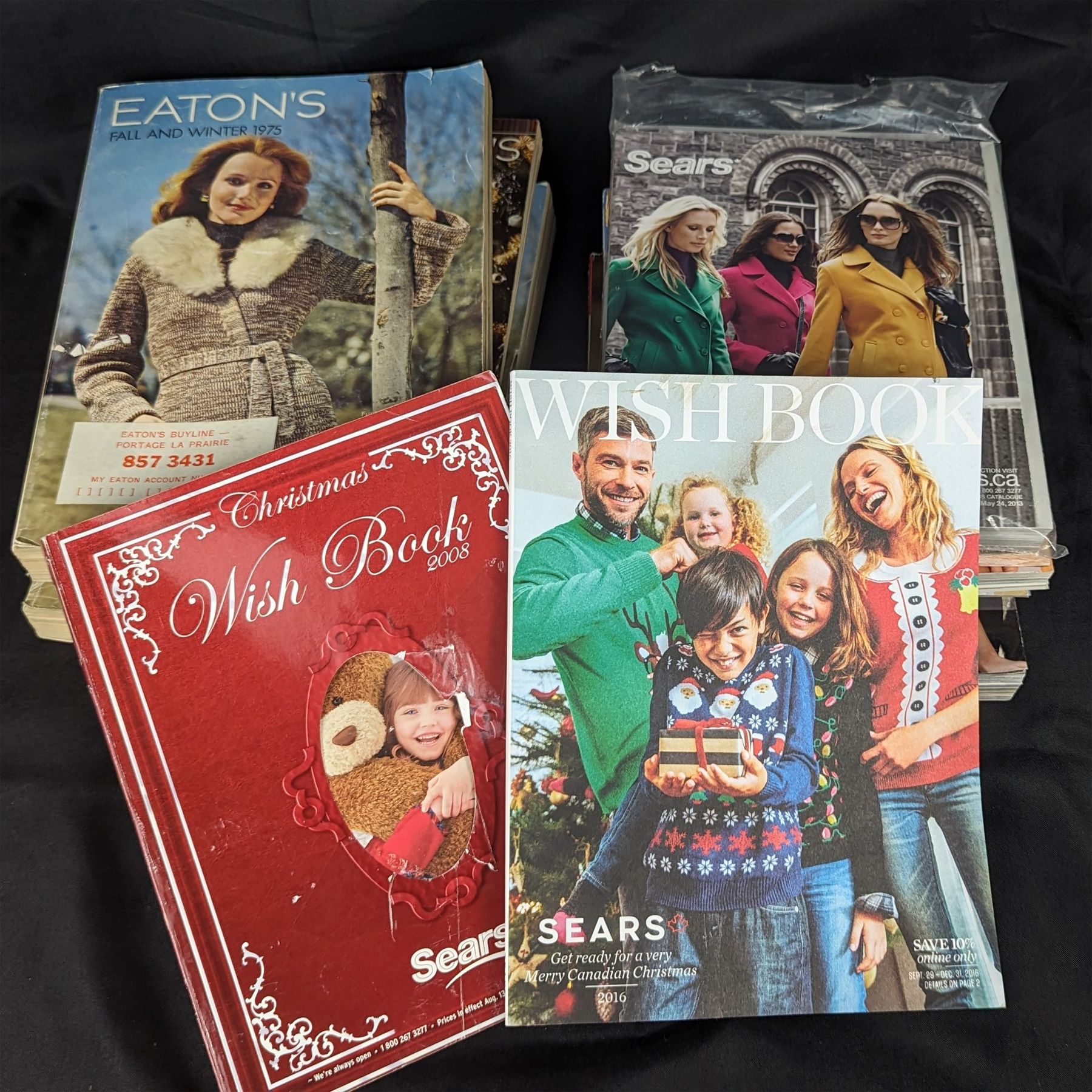 Set of 10 Vintage Department Store Catalogues - Sears & Eatons