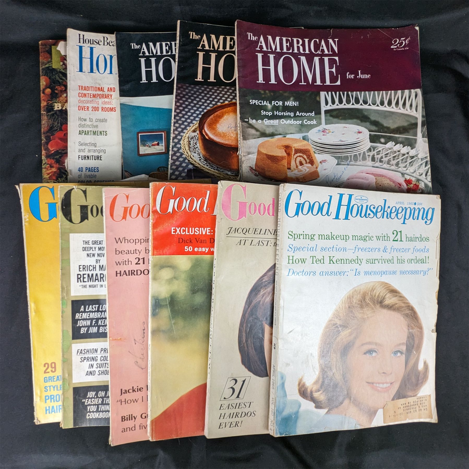 Lot of Vintage American Home & Good Housekeeping Magazines 1950-60's
