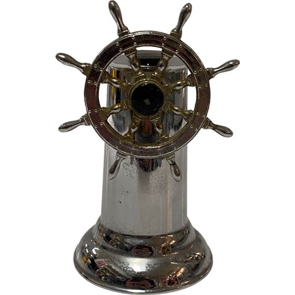 Vintage Hamilton Nautical Ships Wheel Table Lighter