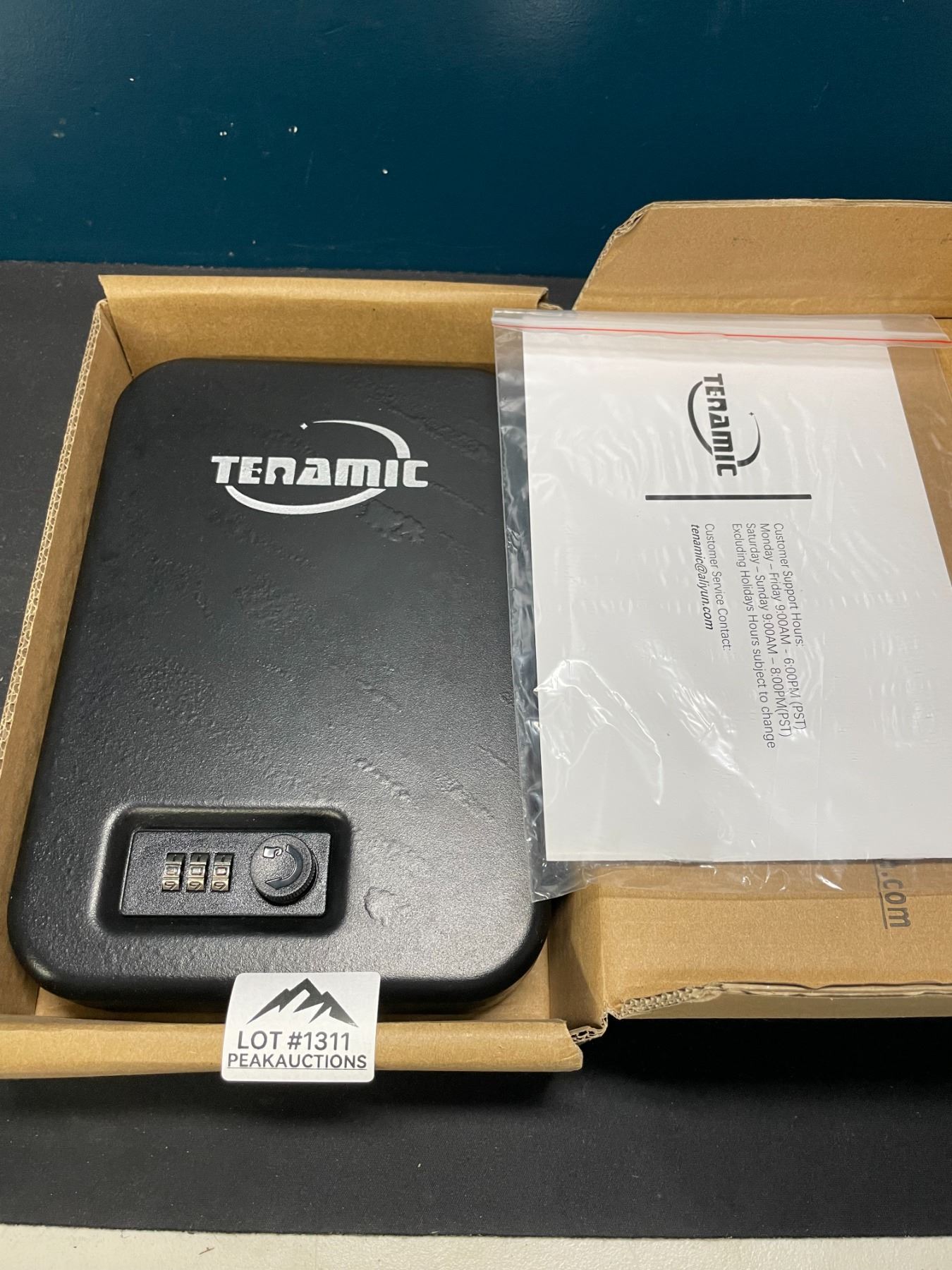 Lot of 1 Tenamic Portable Travel Pistol Gun Safe - Model GC10