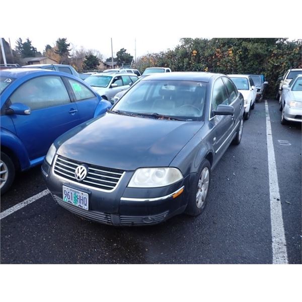 2002 Volkswagen Passat - Speeds Auto Auctions