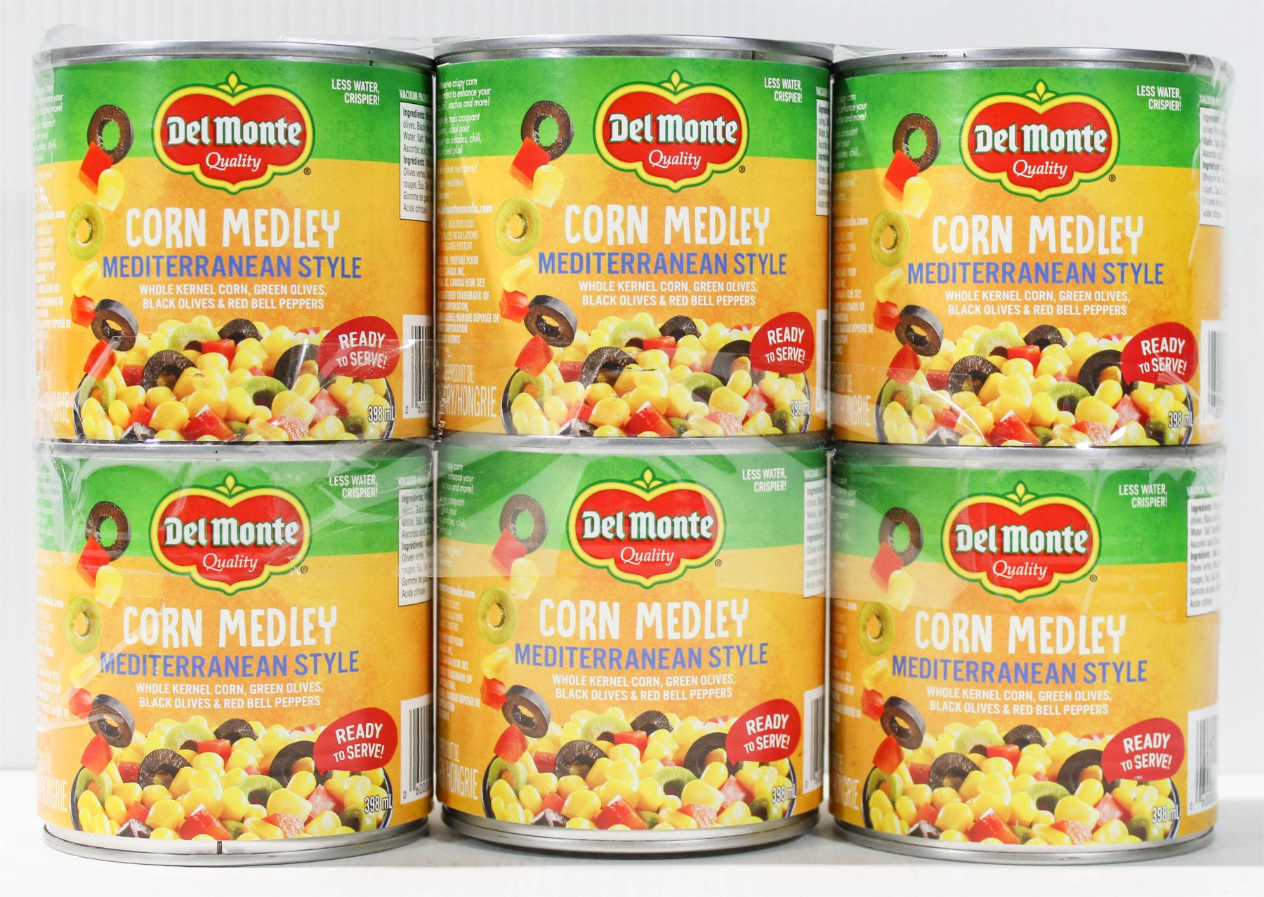 6 DEL MONTE CORN MEDLEY 398ML CANS