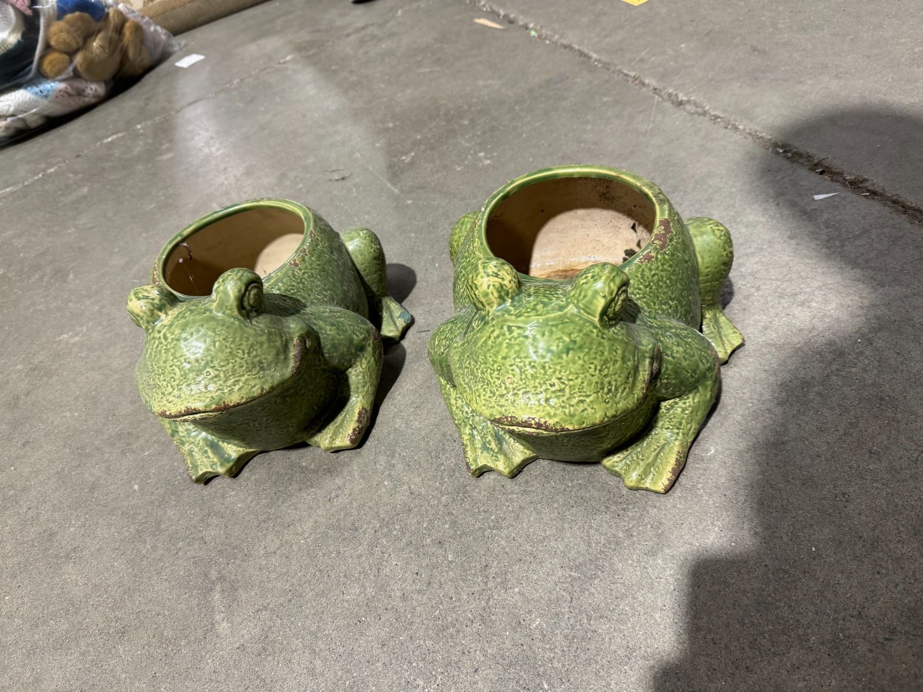 Frog planters