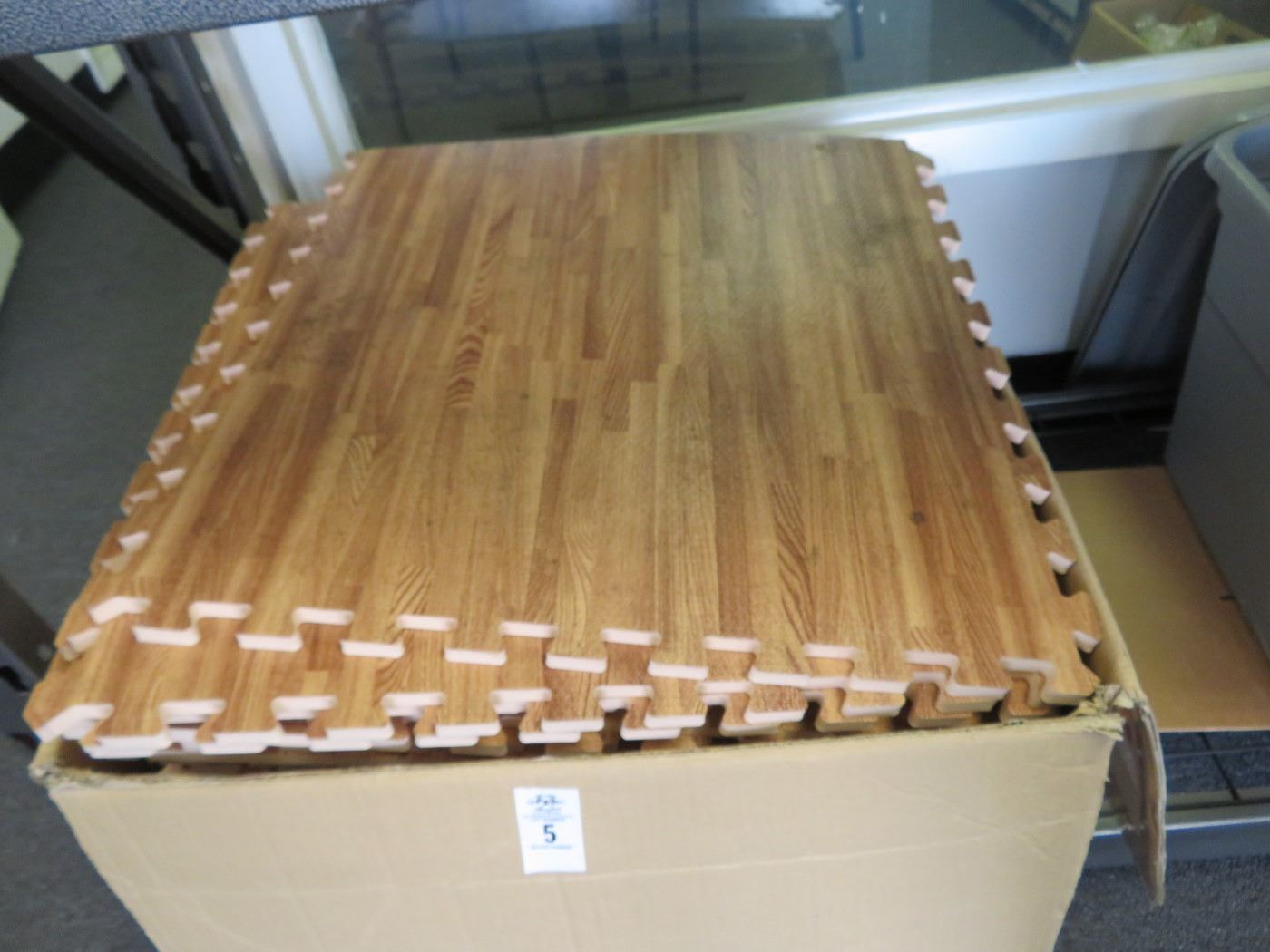 Wood Colored Foam Interlocking Tubuler Panels - 18