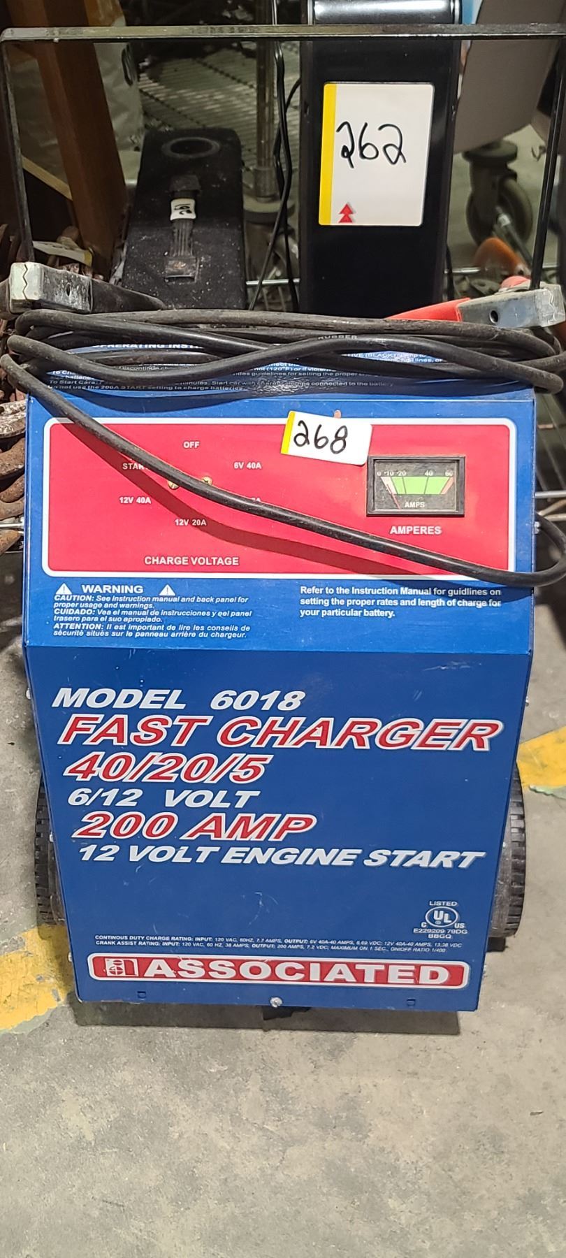 MODEL 6018 FAST CHARGER 40/10/5 200AMP