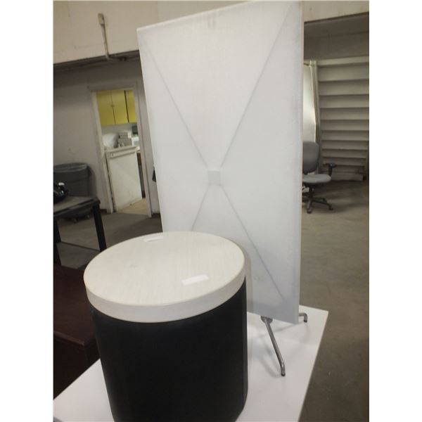 Ottoman & Small Privacy Screen Ottoman & Small Privacy Screen
