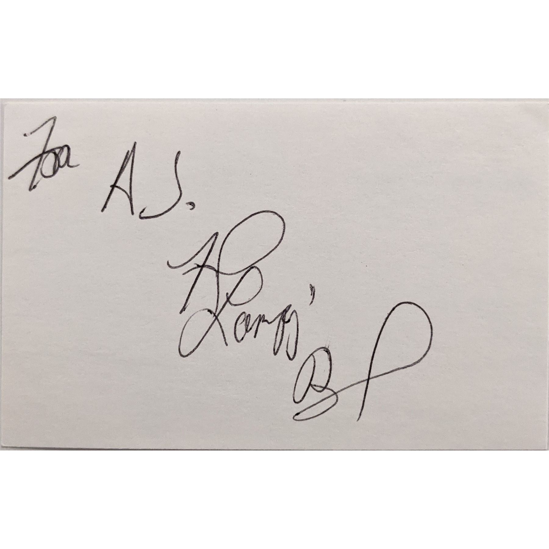 Frank Bank original signature