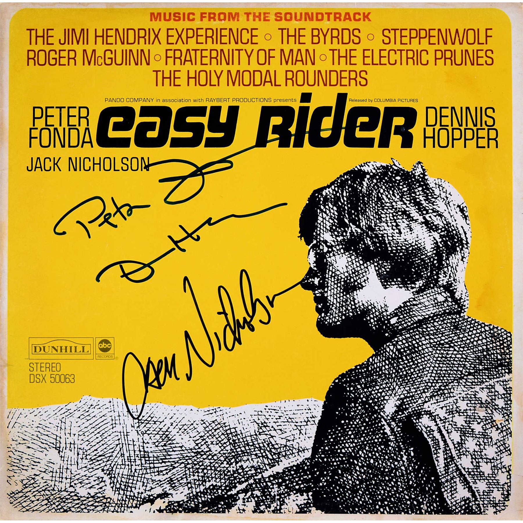 Easy Rider signed Original Motion Picture Soundtrack album