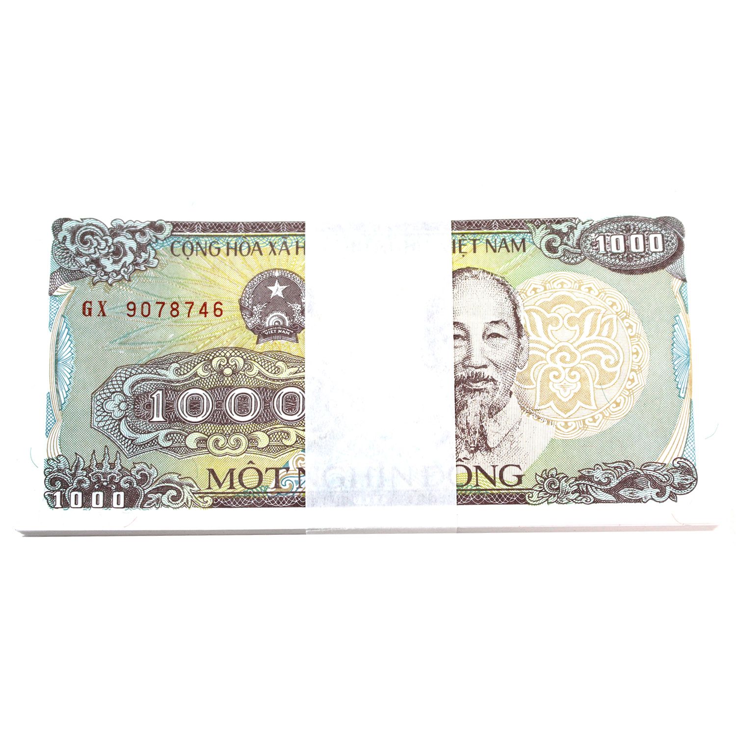 Original Bundle of 100x Vietnam 1988 1000 Dong Banknotes UNC or Better ...