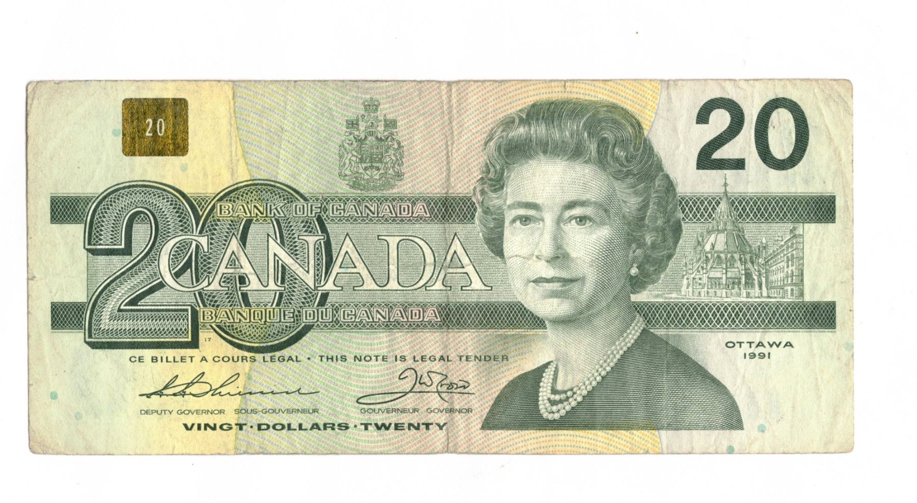 1991 Twenty Dollar Bill, RADAR ESG5748475