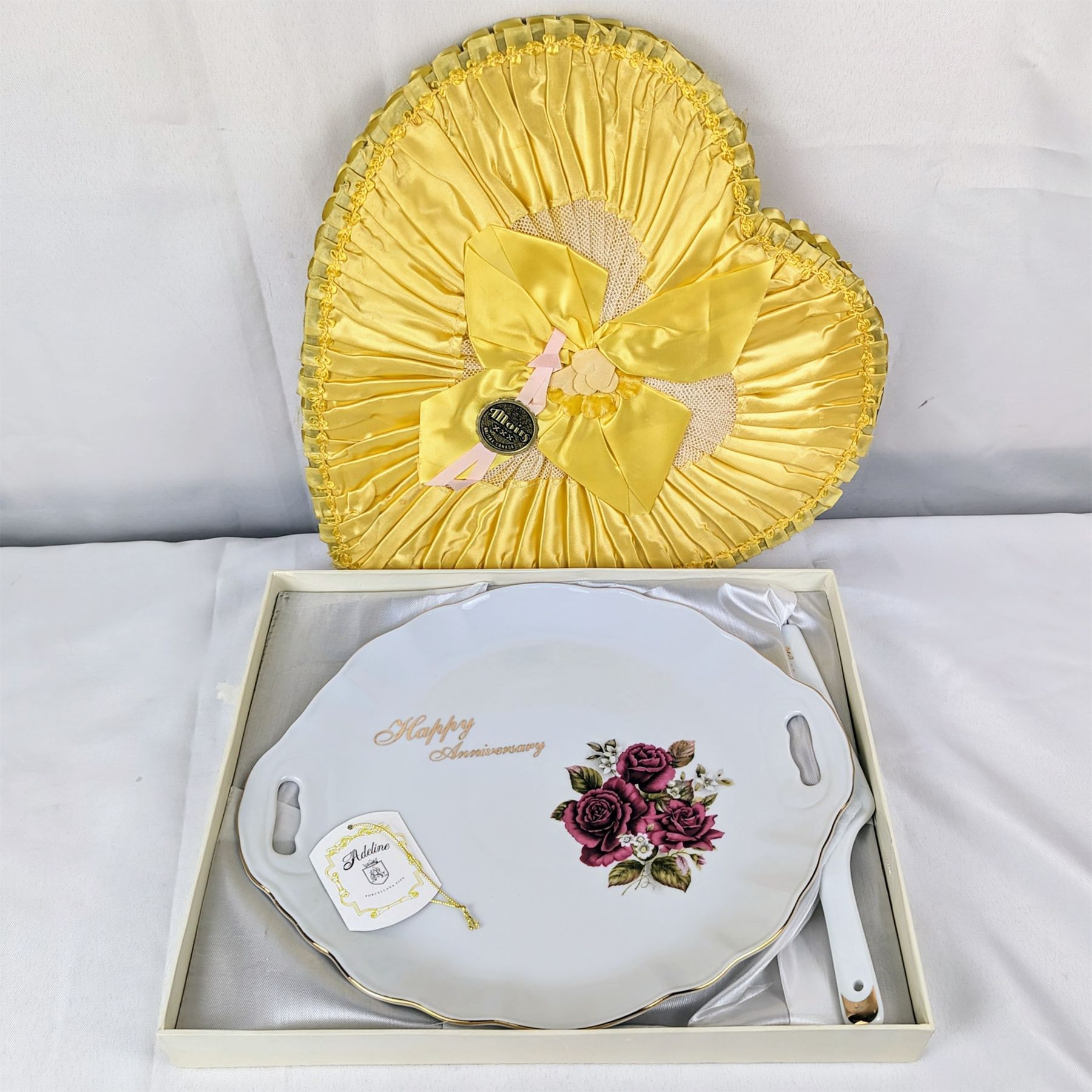 Adeline Fine Porcelain Anniversary Plate in Original Box and Vintage ...