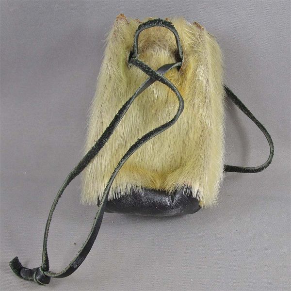 Vintage Handmade Inuit Seal Skin Fur Pouch - Circa 1960/70's