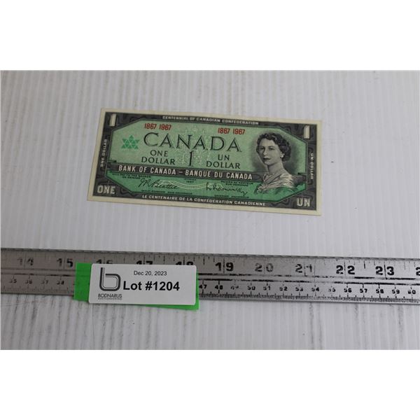 1967 Canadian One Dollar Bill Bodnarus Auctioneering 1967-canadian-one-dollar-bill-bodnarus-auctioneering