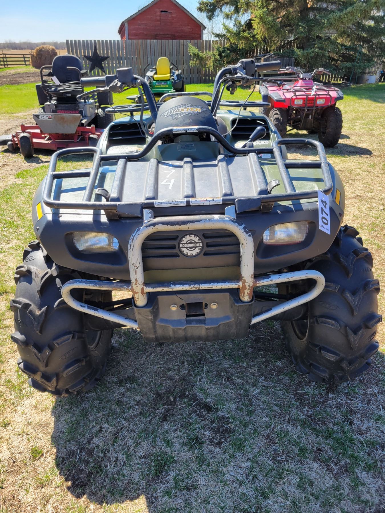 Bombardier 4X4 Traxter, 400 Rotax Engine, 4500 kms, SN. 2BVAADAC81V000093