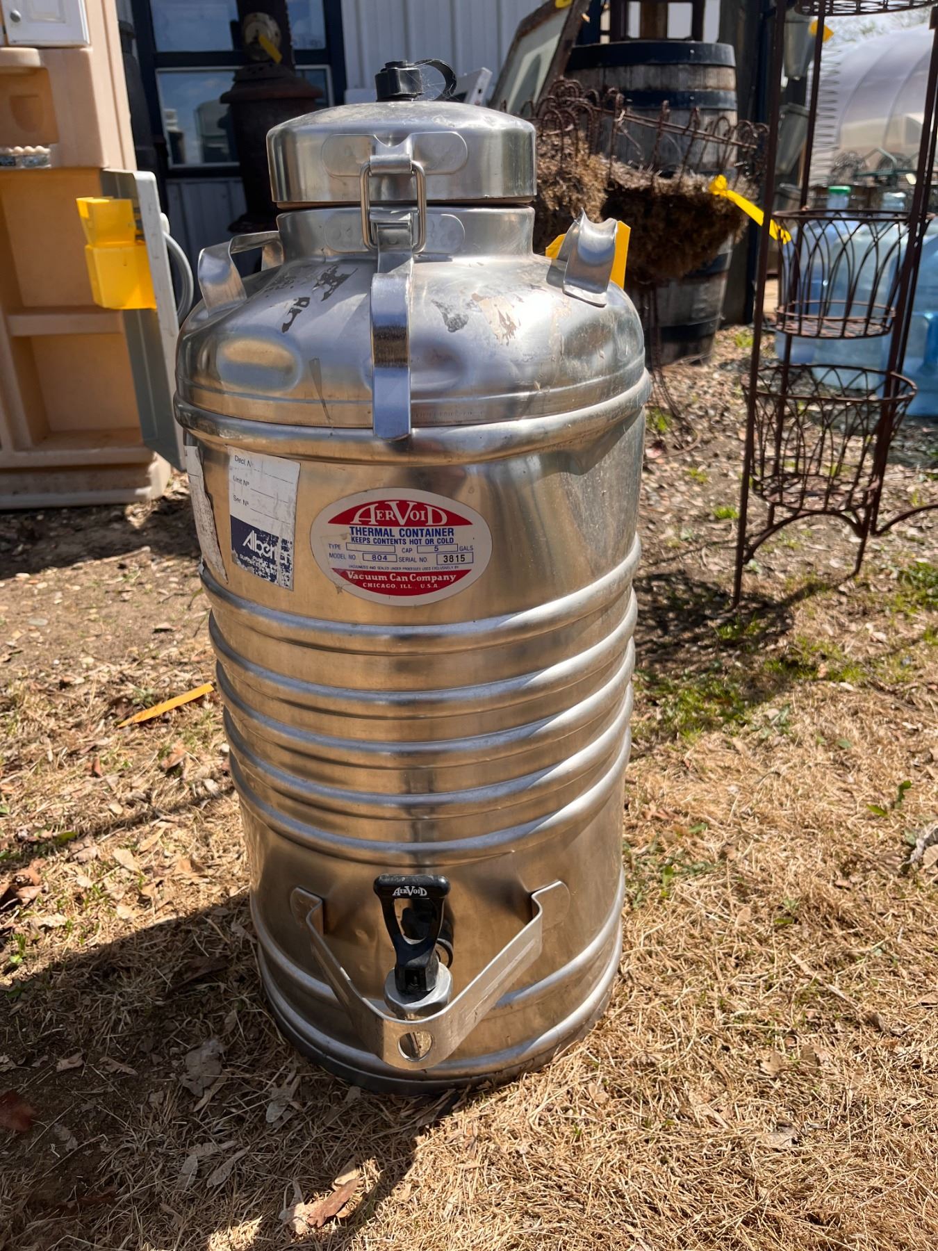 Antique thermal container 5 gallon