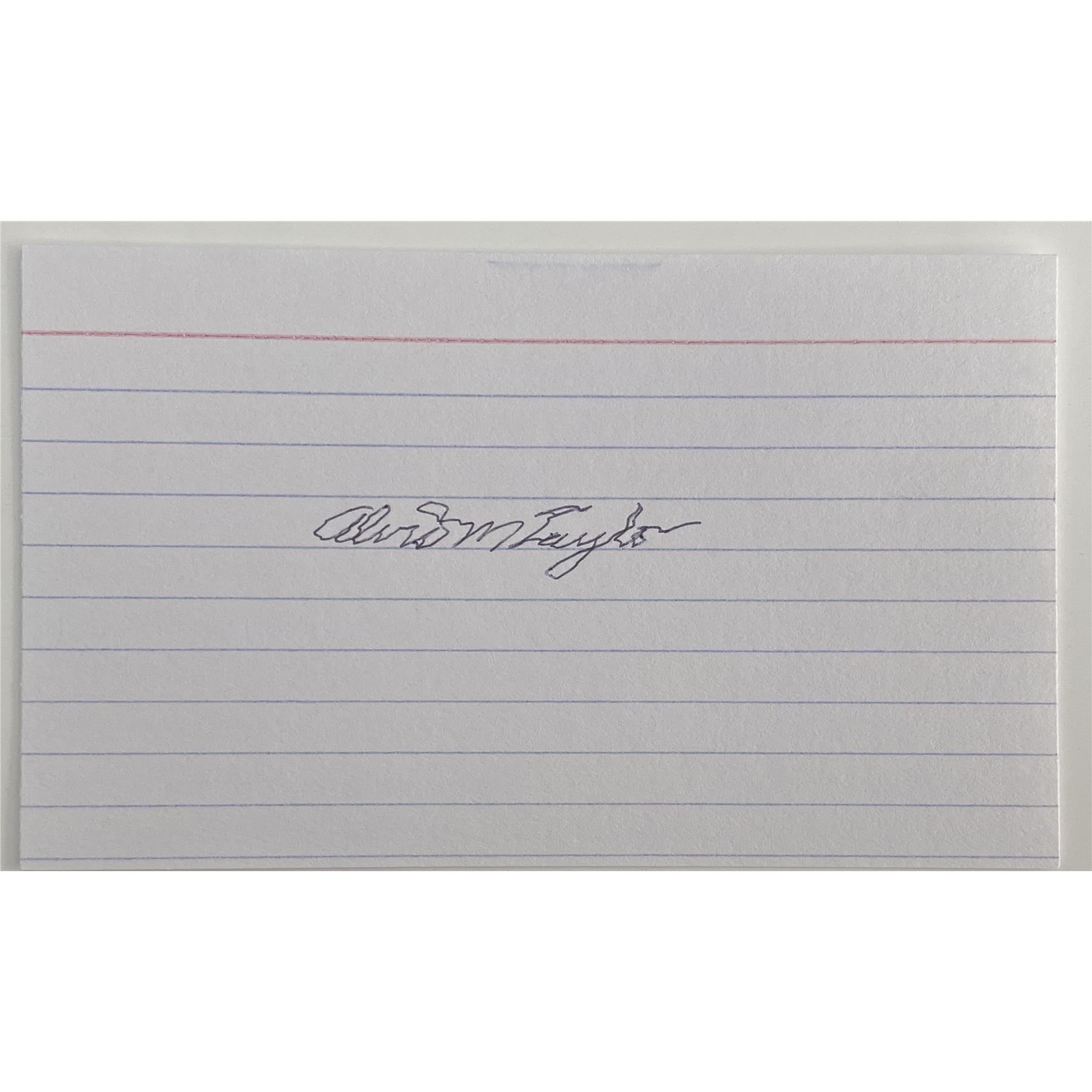 Allison Taylor original signature