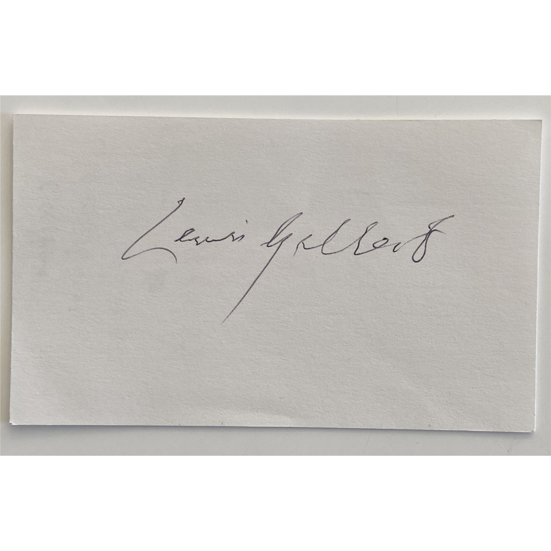 Director Lewis Allen original signature