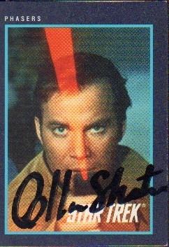 William Shatner signed Star Trek card rare