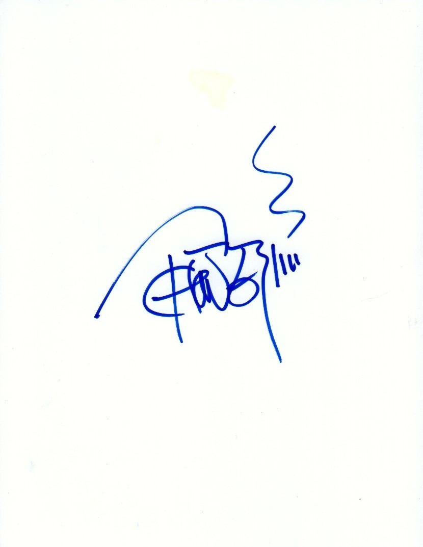 Tommy Chong signed blank sheet