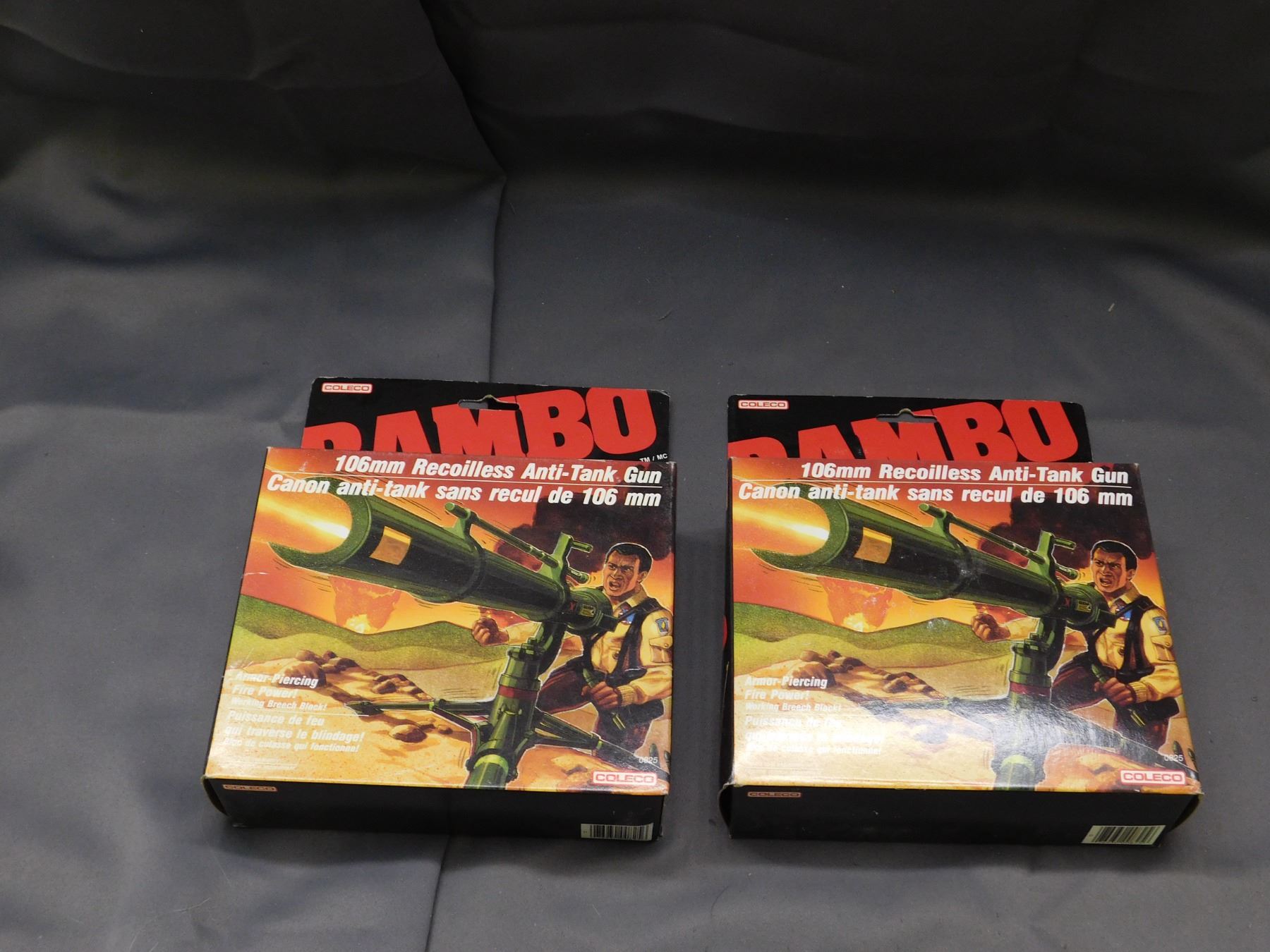 Lot of 2 1986 New Old Stock RAMBO 106mm Recoilless Anti-Tank Gun