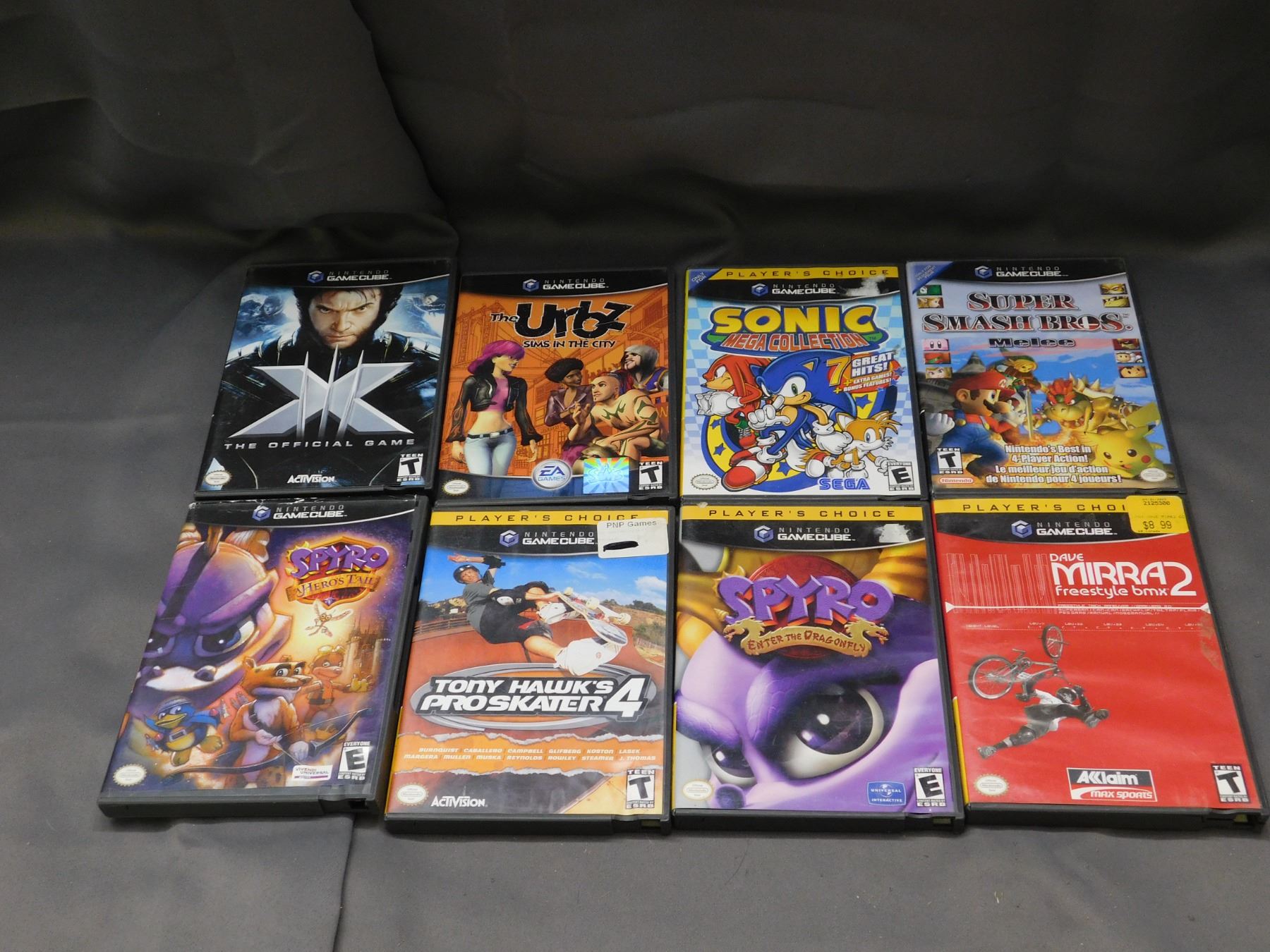 Lot of 8 Nintendo Gamecube Games Super Smash Bros Melee, Sonic MEGA ...