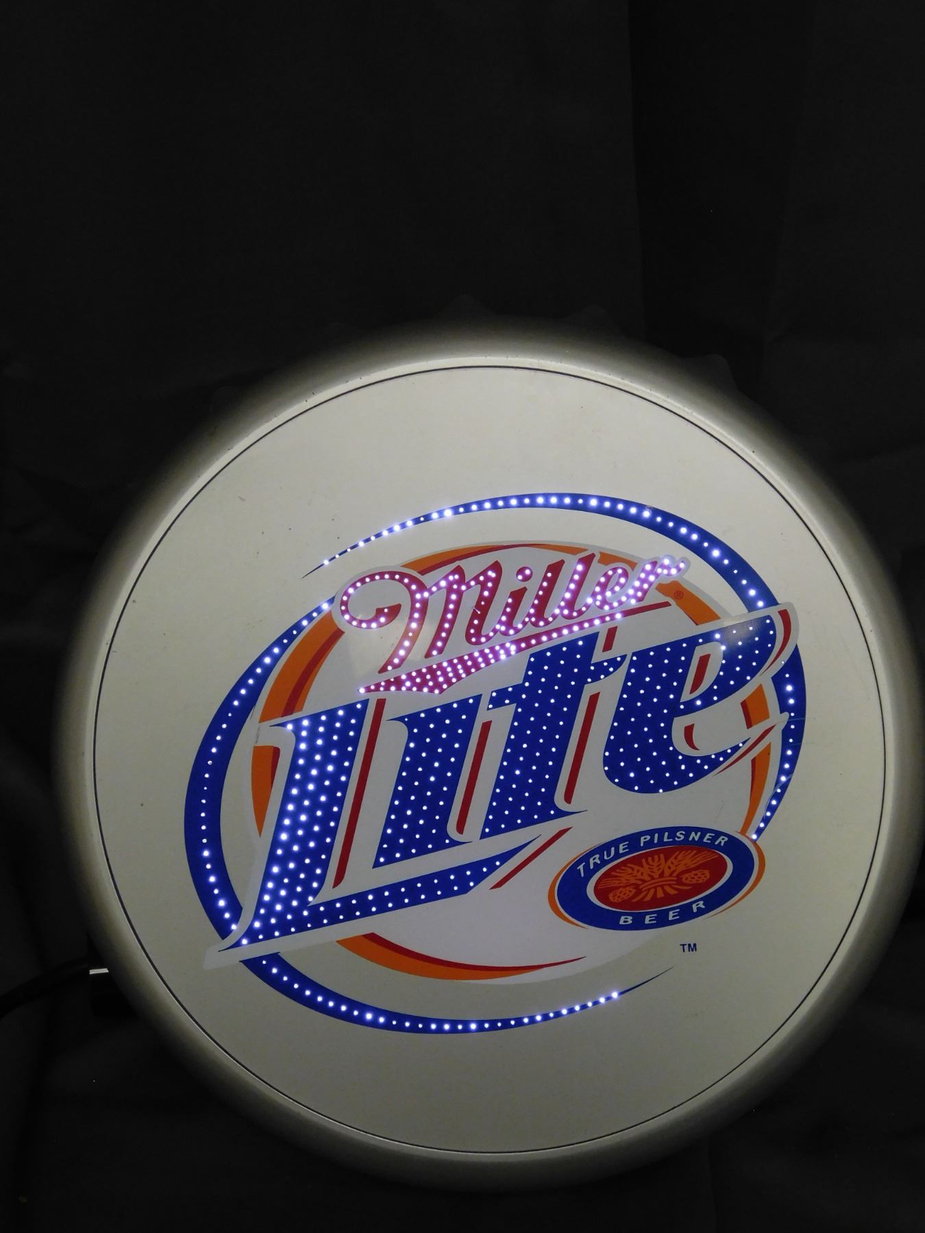 Miller Lite LED Bottle Cap Wall Lighted Sign