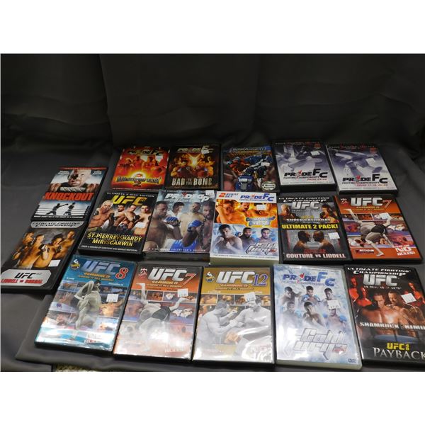Lot of UFC DVDs Pride Fight