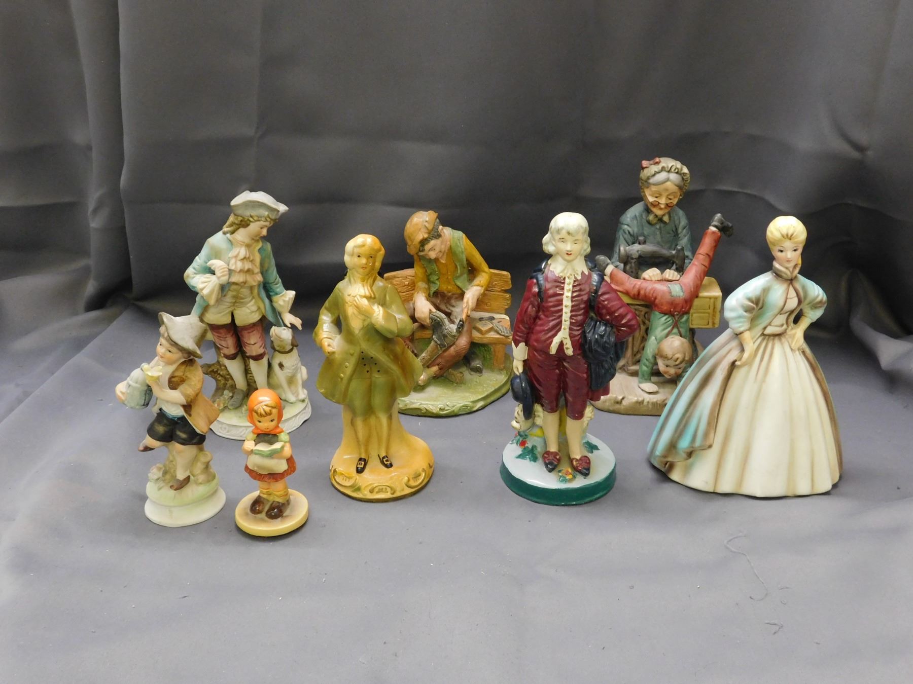Lot of 8 Fine China Figurines Japan, Classic Gallery Collection, Etc