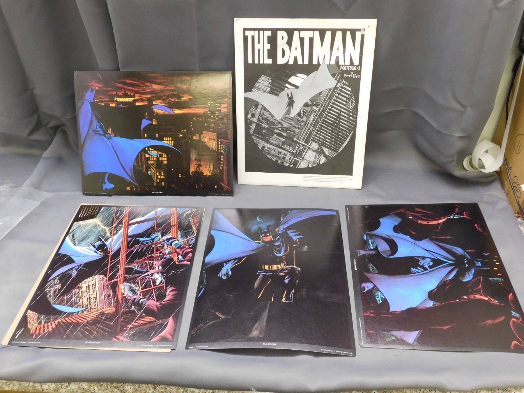 1981 The Batman Portfolio by Marshall Rogers 4 11" x 14" Posters