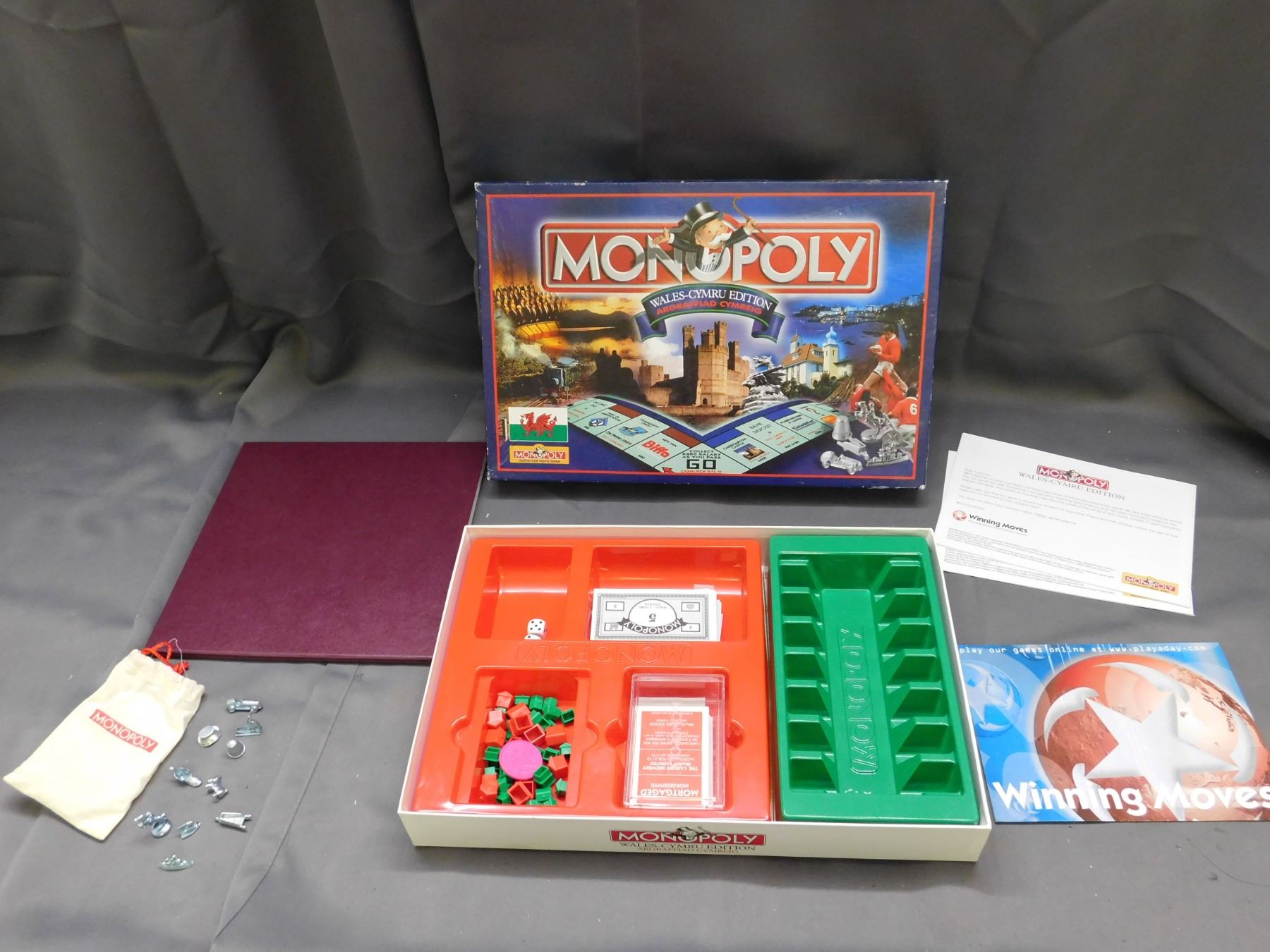 Monopoly Wales Cymru Edition Argraffiad Cymreig Tabletop Board Game